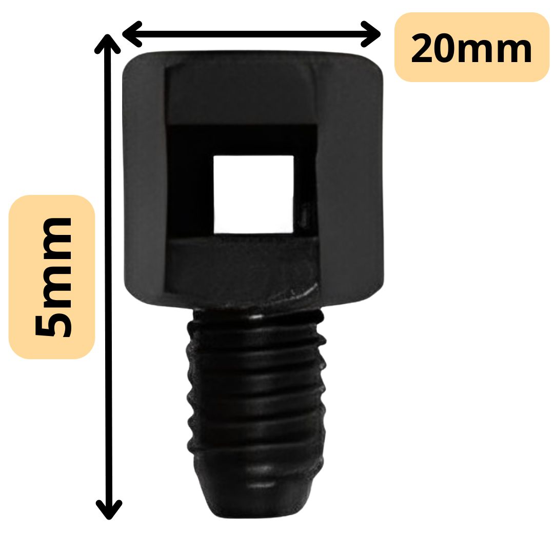 Micro Aspersor Spray Jet Preto Estático Irrigação De 360° - AgrícolaShop