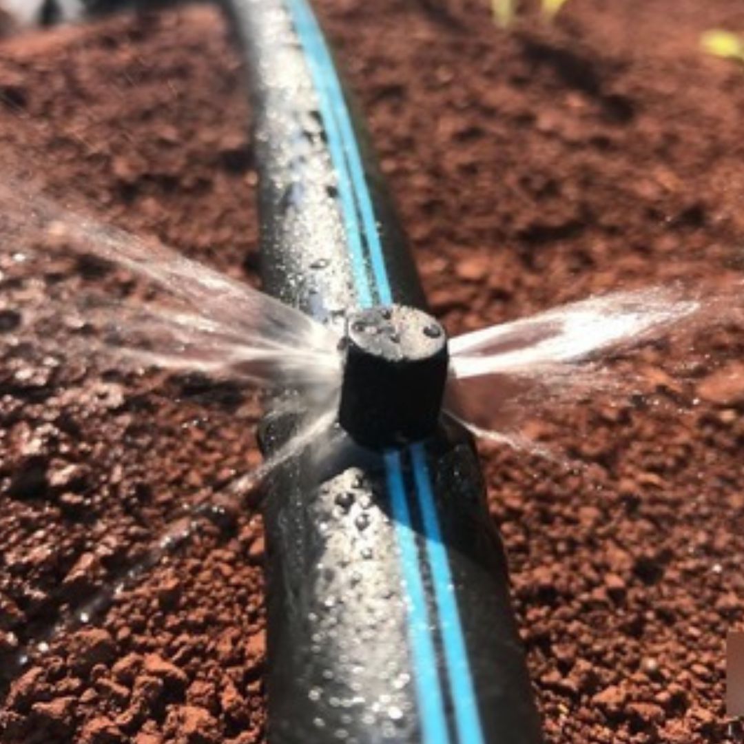 50 Micro Aspersor Spray Jet Preto Estático Irrigação De 360° - AgrícolaShop