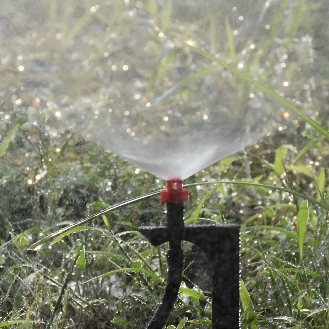 100 Microaspersor Spray Jet Vermelho Estático Irrigação 360 - AgrícolaShop