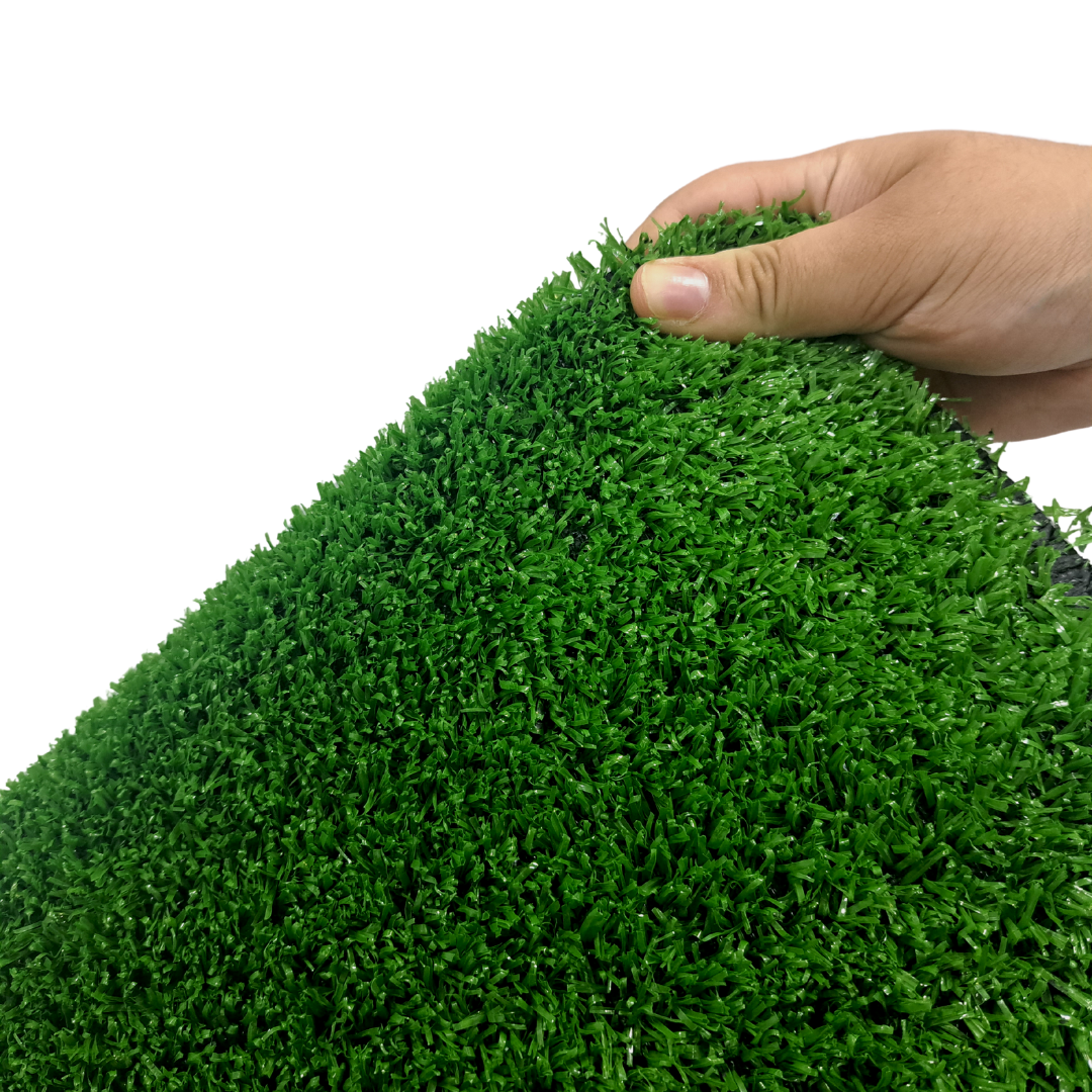Grama Sintética Decorativa Verde 12MM Verde Escuro - 4x2M - AgrícolaShop