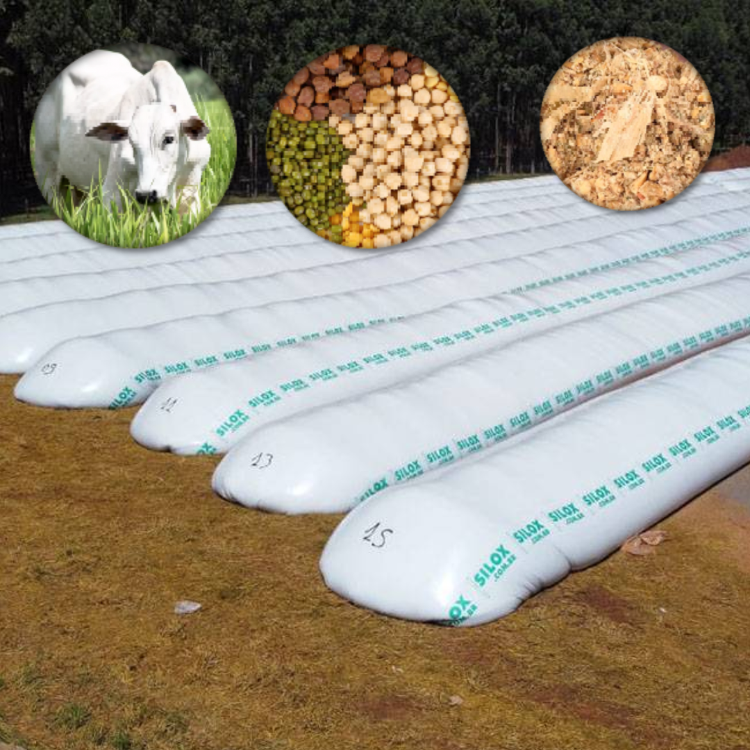 Lona Silo Bolsa Silox 60M 9 Pés Dupla Face 200 Toneladas - AgrícolaShop