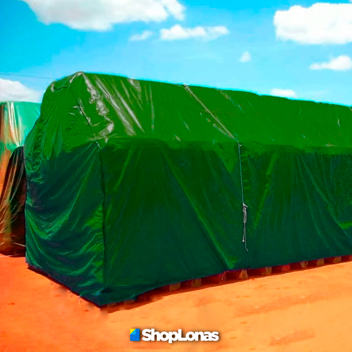 Lona Multiuso Polietileno Verde 300 Micras 7X7m - AgrícolaShop