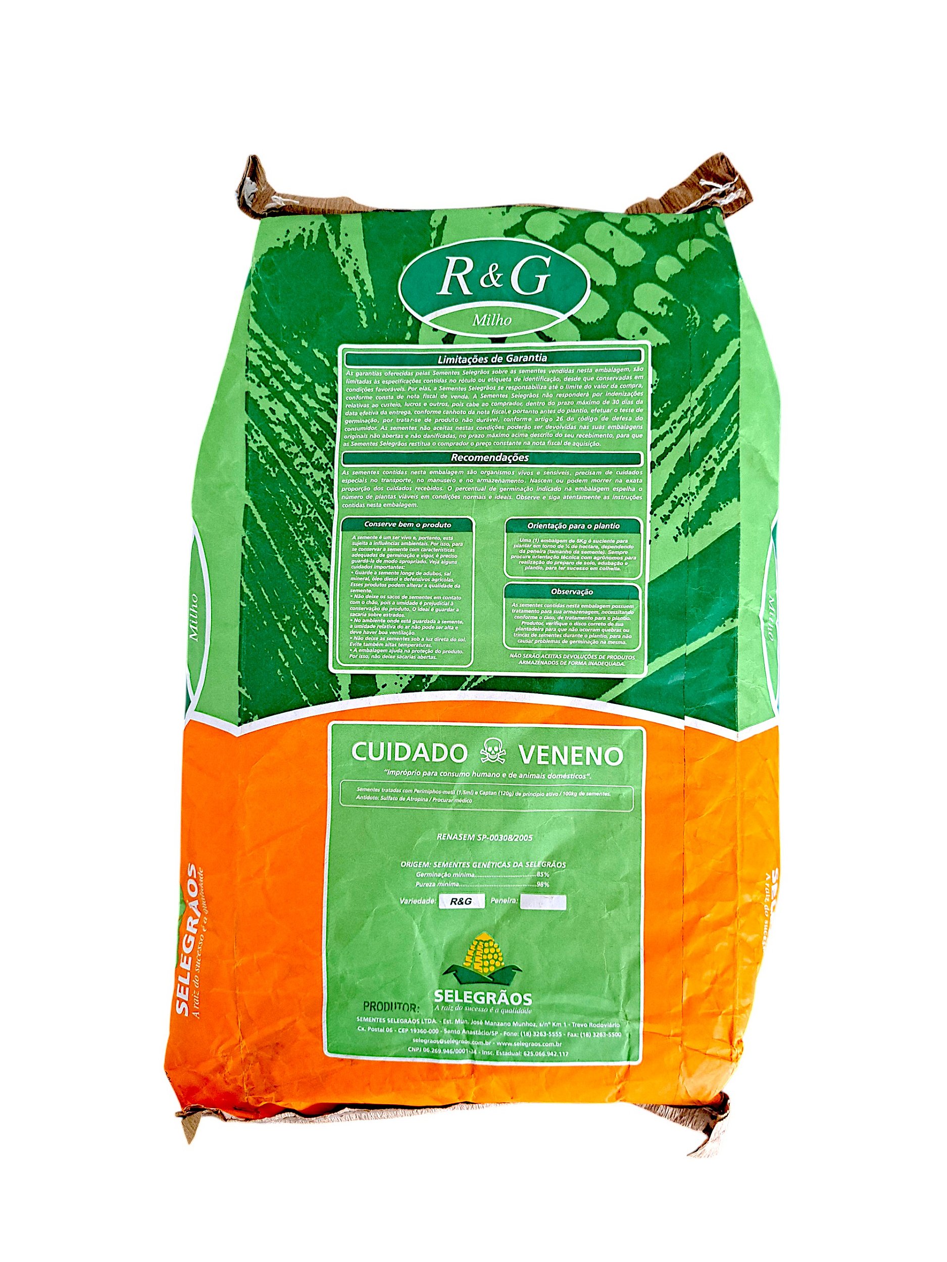 Semente Milho Híbrido RG 01 Selegrãos - Alta produção | Ideal para ...