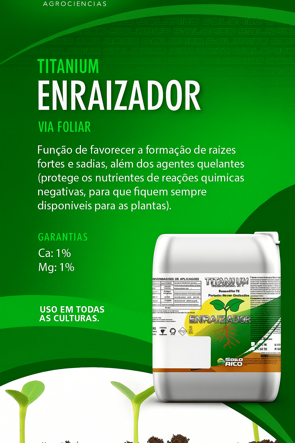 Titanium Enraizador + Fertilizante Nitro Foliar Solo Rico | Resultados ...