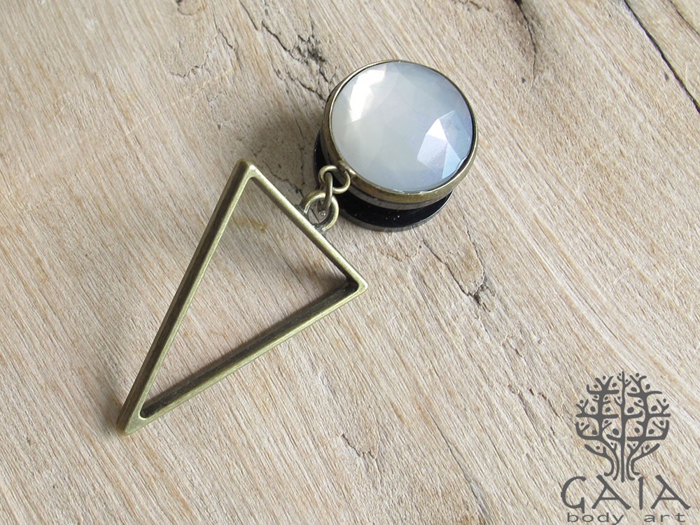 Alargador Aço Cirúrgico Tríade Bronze - Gaia Body Art Alargadores ...