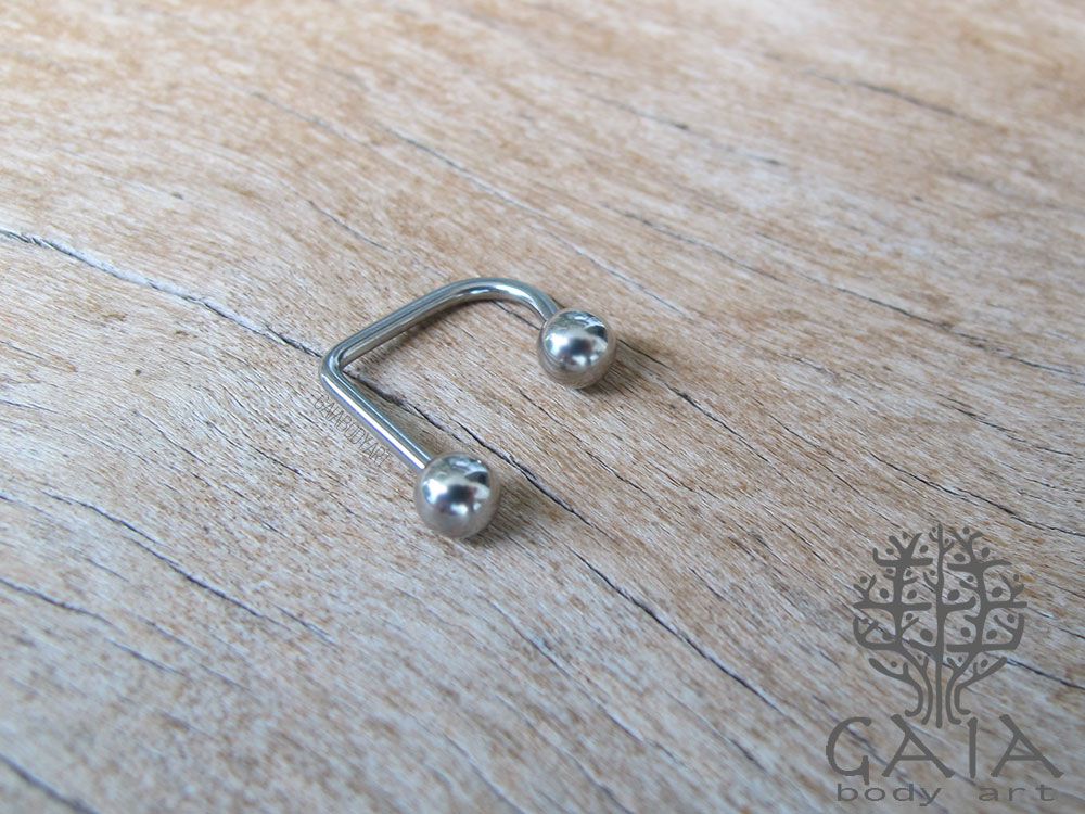 Labret Lippy Loop Aço Cirúrgico Esferas - Gaia Body Art Alargadores ...
