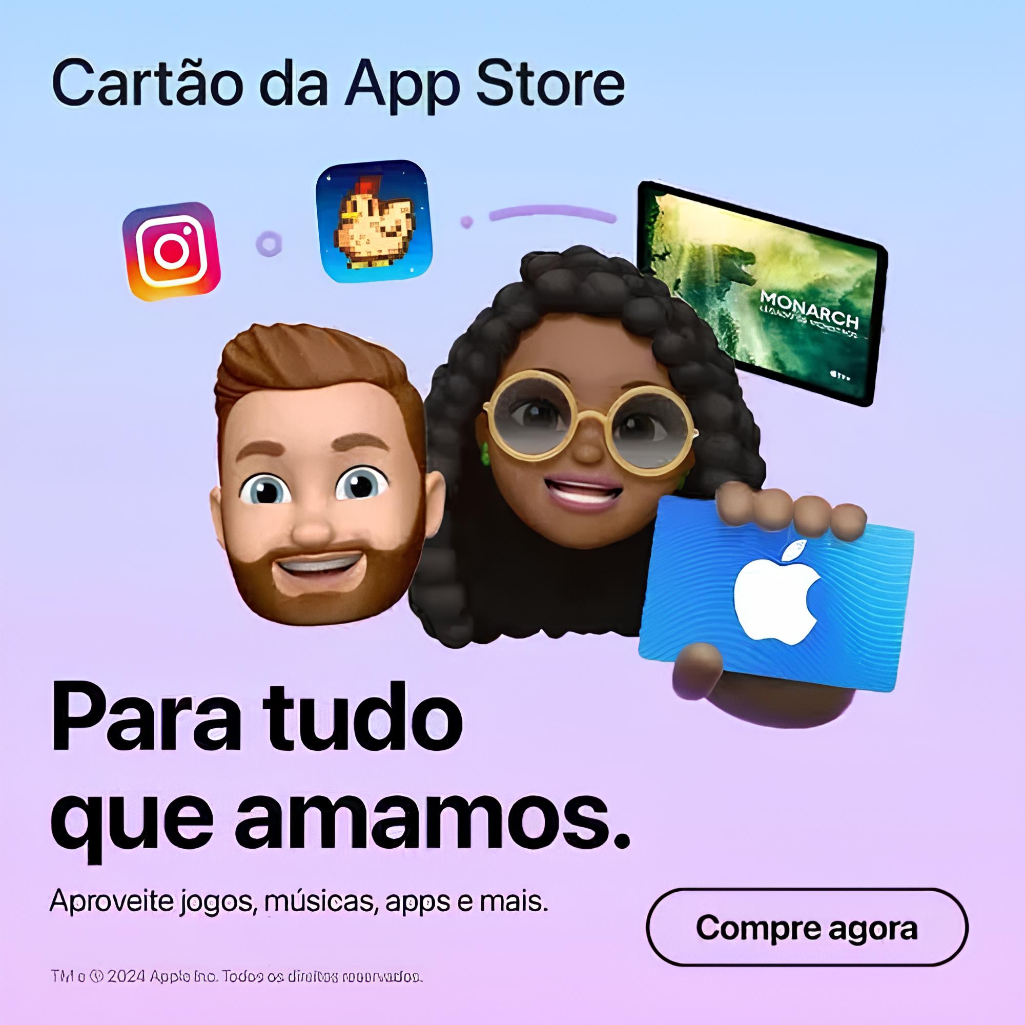 Gift Card App Store 50 Reais - Código Digital - CardLândia