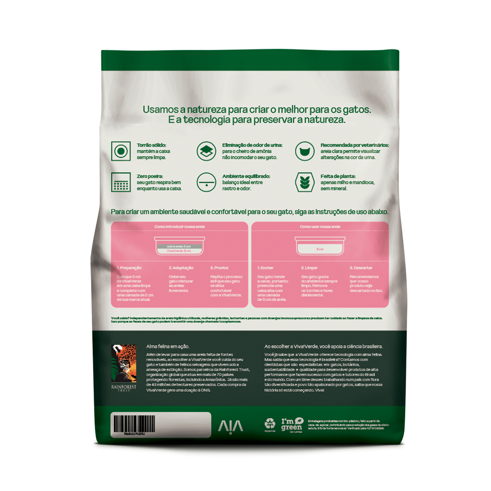 Areia Viva Verde Grãos Mistos Granulado Sanitário 4kg - Mercado Animal Pet Shop - Seu animal ...