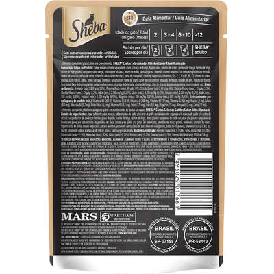 Ração Úmida para Gatos Sheba Sachê Filhote Atum Marinado 85g - Mercado ...