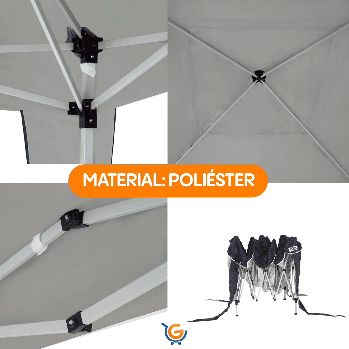 Tenda Gazebo Mor Praia 3x3 Azul X-flex Oxford Com Proteção Solar - Mec ...