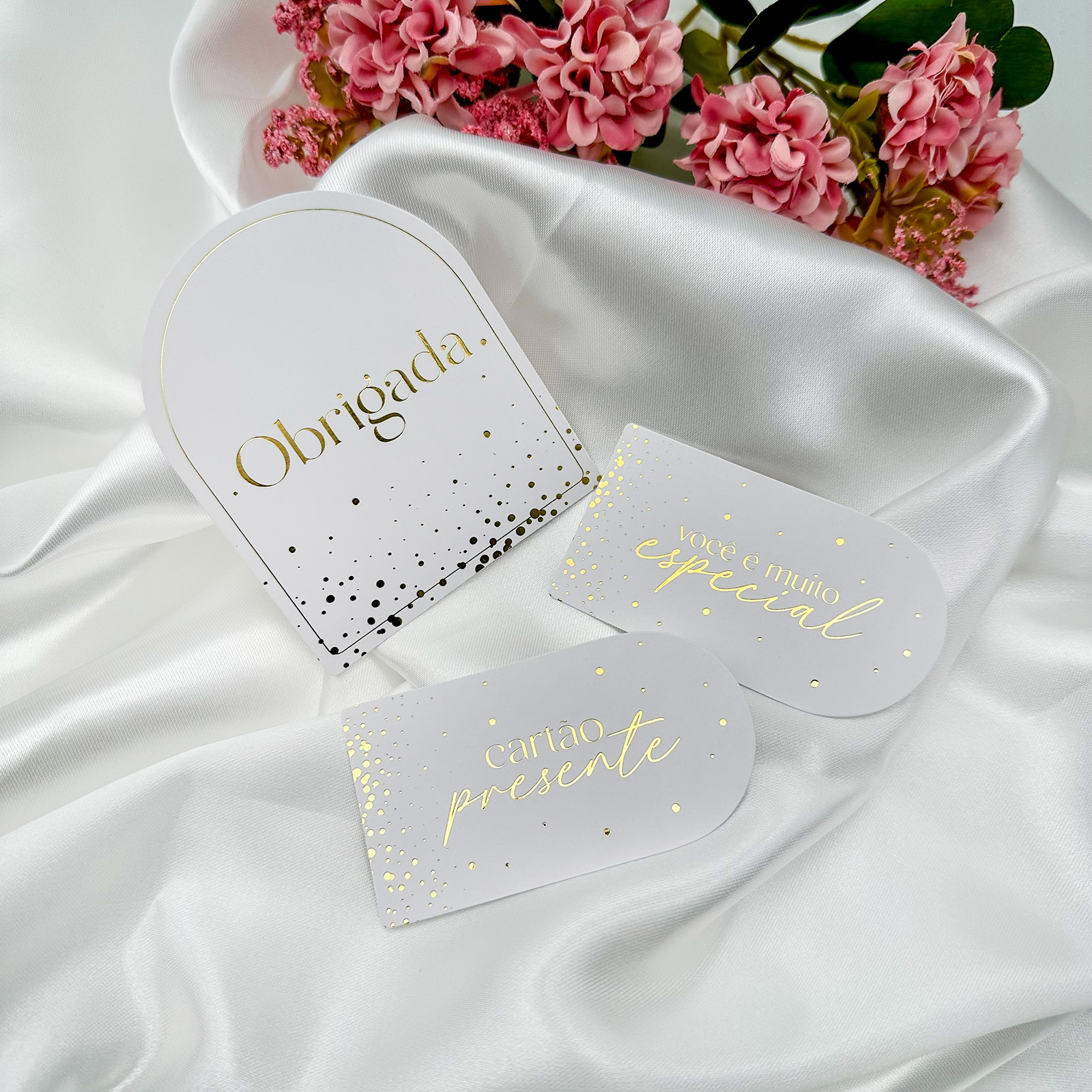 Kit Empreendedor Luxo Hot Stamping Branco - 30 peças - Luli Paper