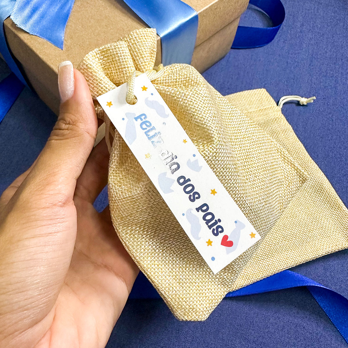 Tag Palito "Feliz Dia dos Pais" - Coleção Dia dos Pais - Luli Paper