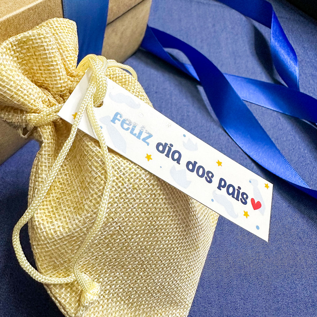 Tag Palito "Feliz Dia dos Pais" - Coleção Dia dos Pais - Luli Paper
