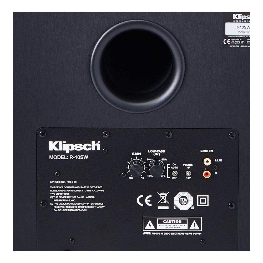 Klipsch R-10SW | Subwoofer 10" 150/300W - So Fast - Áudio, Vídeo e ...