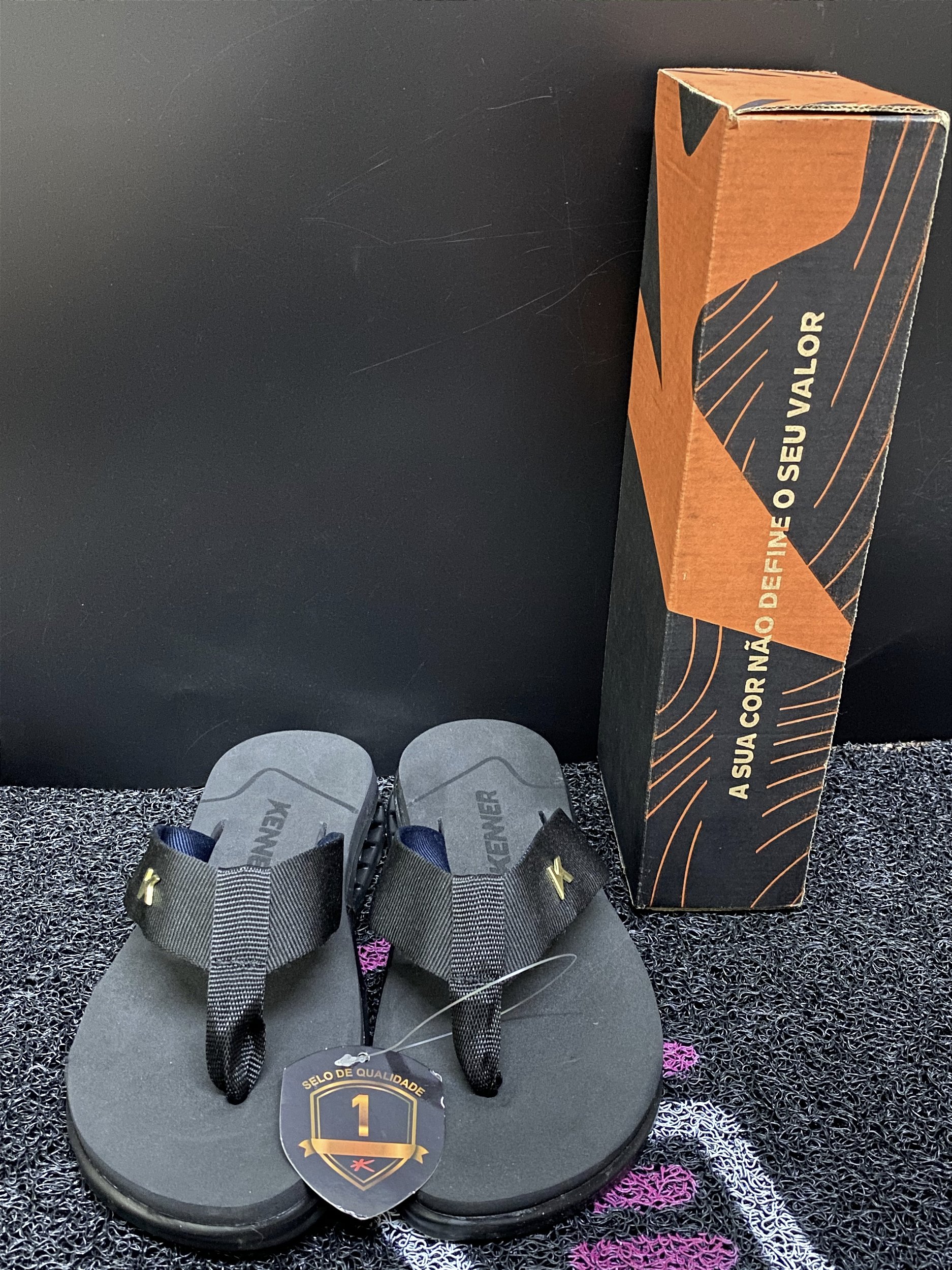 Chinelo Kenner Rakka Masculino Preto - Duster shoes