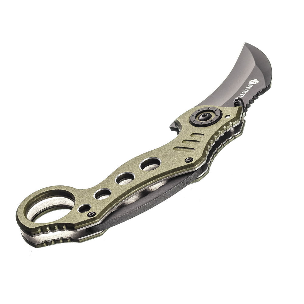 Canivete Shark Green Invictus - Artigos Militares, Pesca e Camping