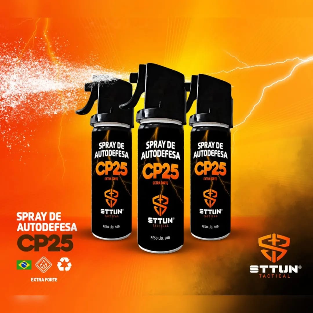 Spray de Autodefesa CP25 - Sttun - Artigos Militares, Pesca e Camping