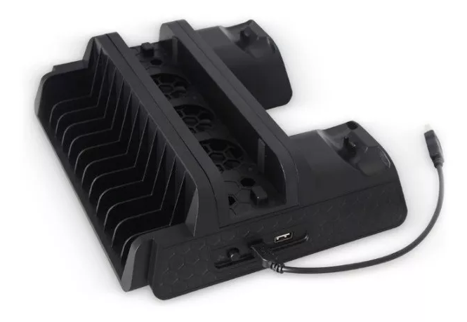 Base Vertical Cooler Ps4 Ps4 Slim Ps4 Pro Ventilador Gamer - Só Games ...