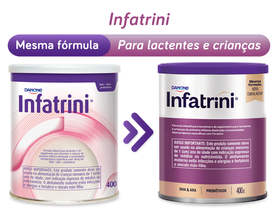 INFATRINI 400G DANONE - Divina Nutrição Enteral