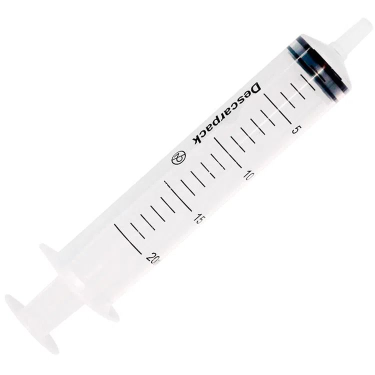 SERINGA DESC.S/AG. LUER SLIP BICO LATERAL 20ML DESCARPACK - Divina ...
