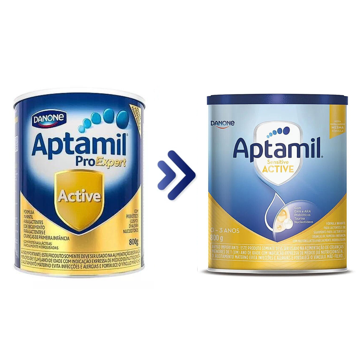 APTAMIL SENSITIVE ACTIVE 800g - Danone - Divina Nutrição Enteral