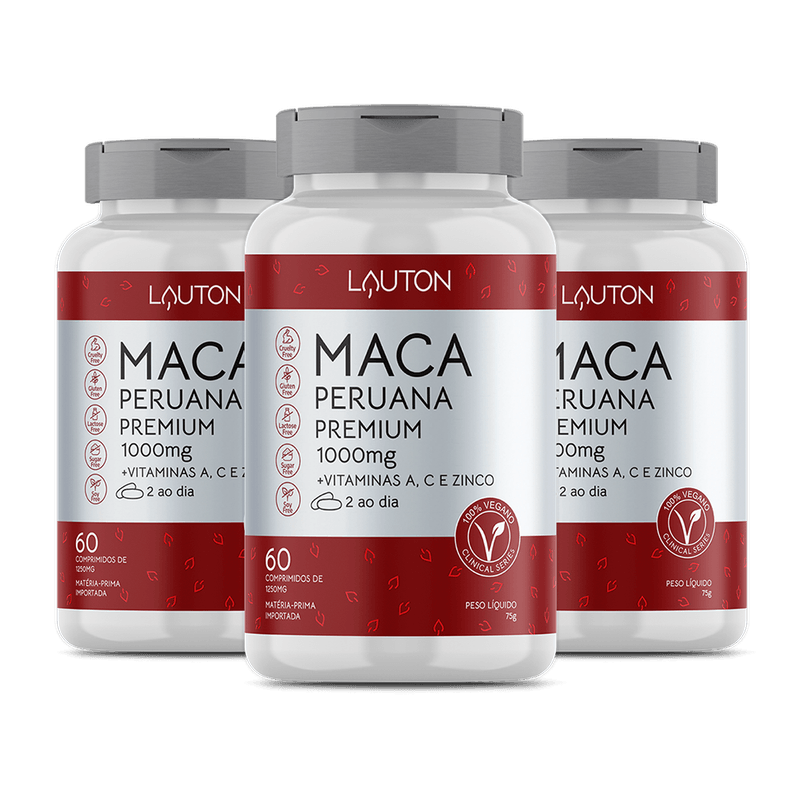 MACA PERUANA PREMIUM 2000mg - 60 Comprimidos - Lauton Nutrition ...
