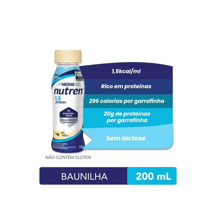 NUTREN 1.5 PROTEIN BAUNILHA 200ML - NESTLE( VENC 01/05/25) - Divina ...