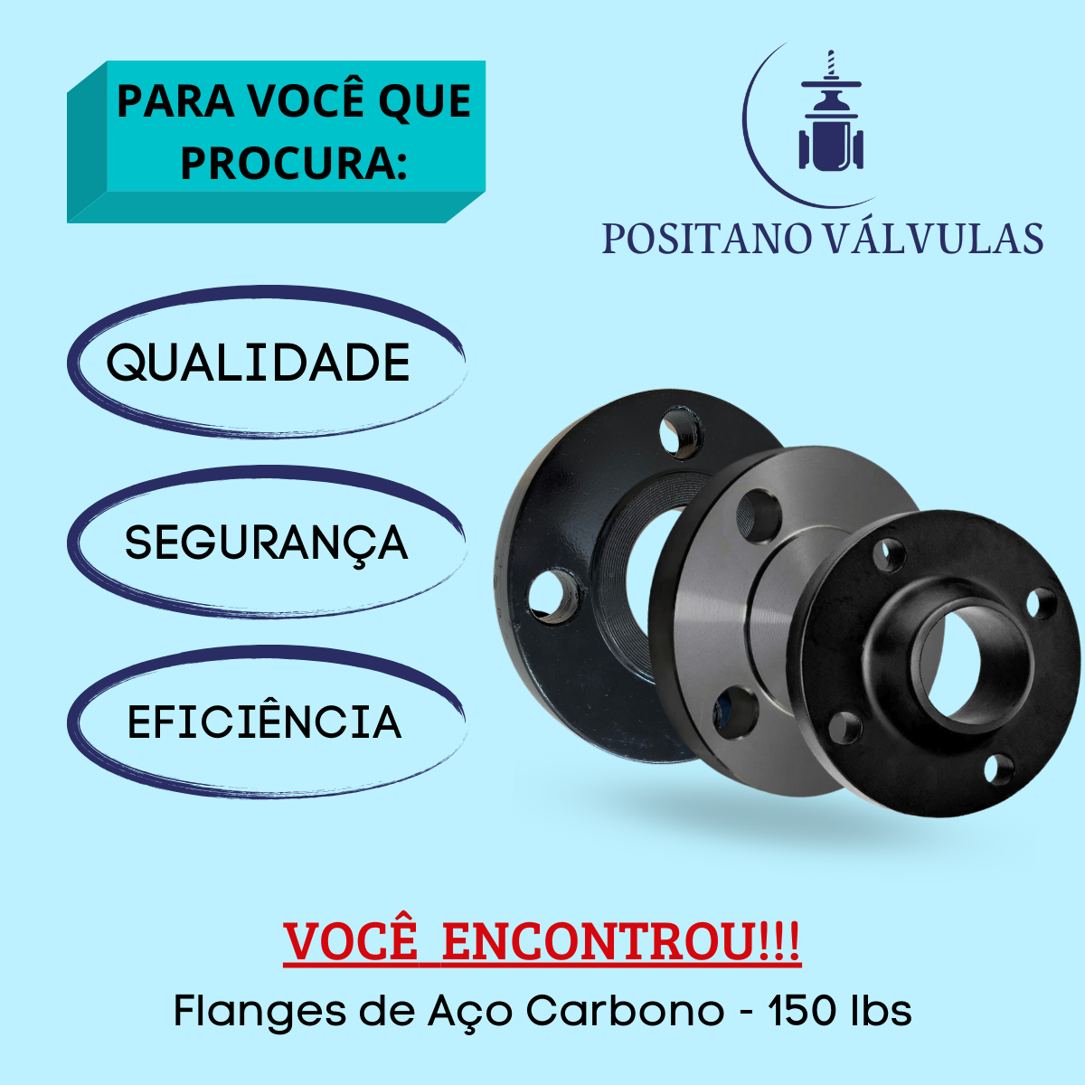 Flange com Pescoço WN (Weldin-Neck) 150lbs Aço Carbono - Aços Positano ...