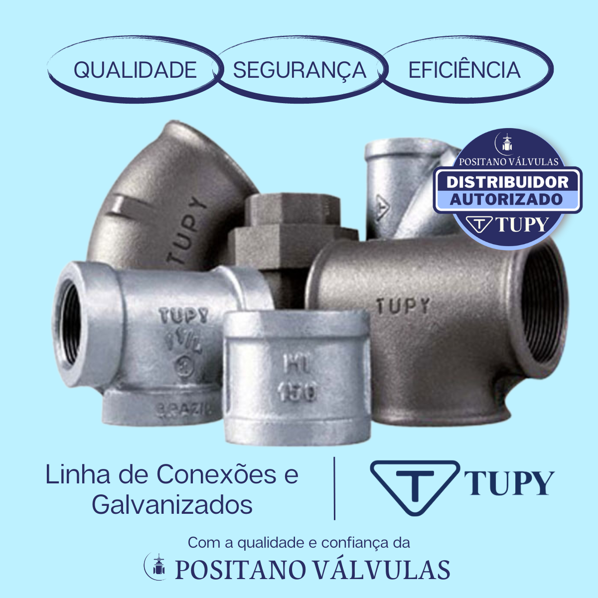 Tê Galvanizado BSP - Tupy - Aços Positano | Equipamentos de Combate a ...