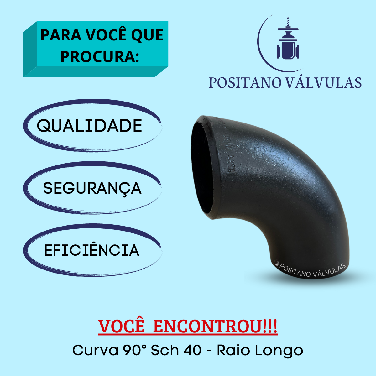Curva 90° Sch 40 8" Polegada Aço Carbono A-234 Raio Longo - Aços ...