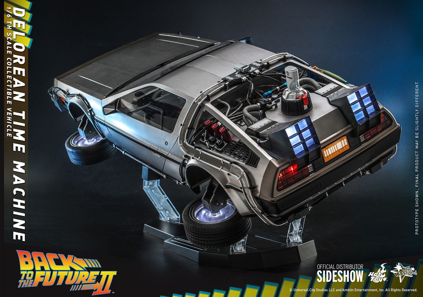 DeLorean Time Machine De volta para o futuro II Movie Masterpiece S ...