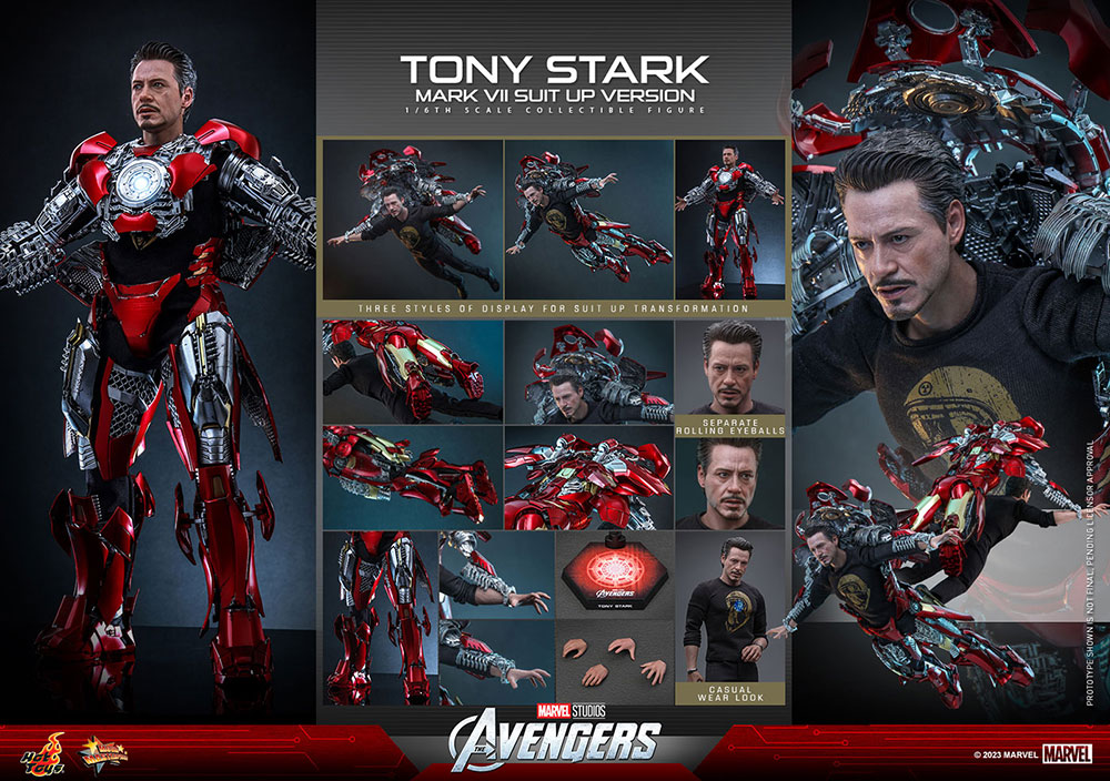 Tony Stark Mark 7 Suit Up Version Avengers MMS718 Hot Toys - Prime ...