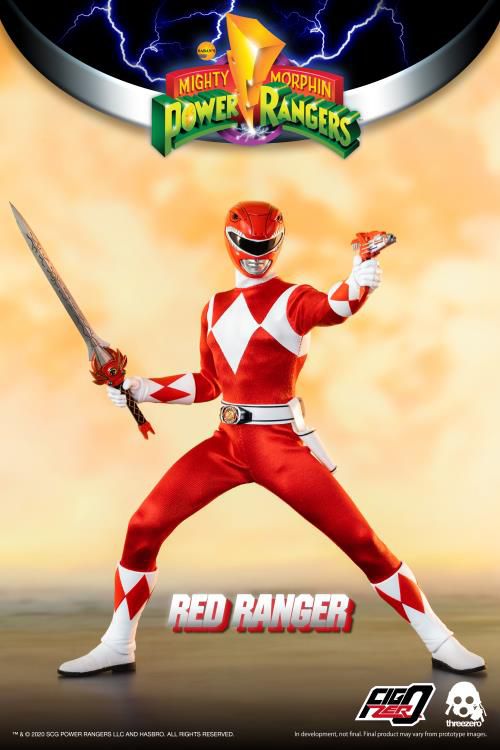 Ranger Vermelho Power Rangers Mighty Morphin Threezero original - Prime ...