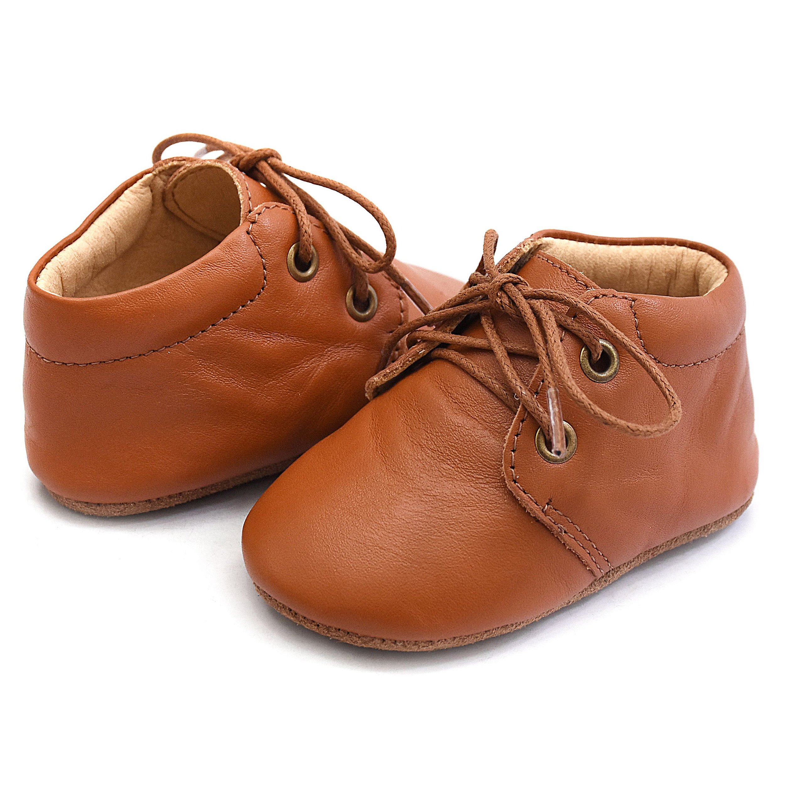 Calçado Moccs Infantil Unissex de Couro Cor Carmel - Bili Bil - Bili Bilu