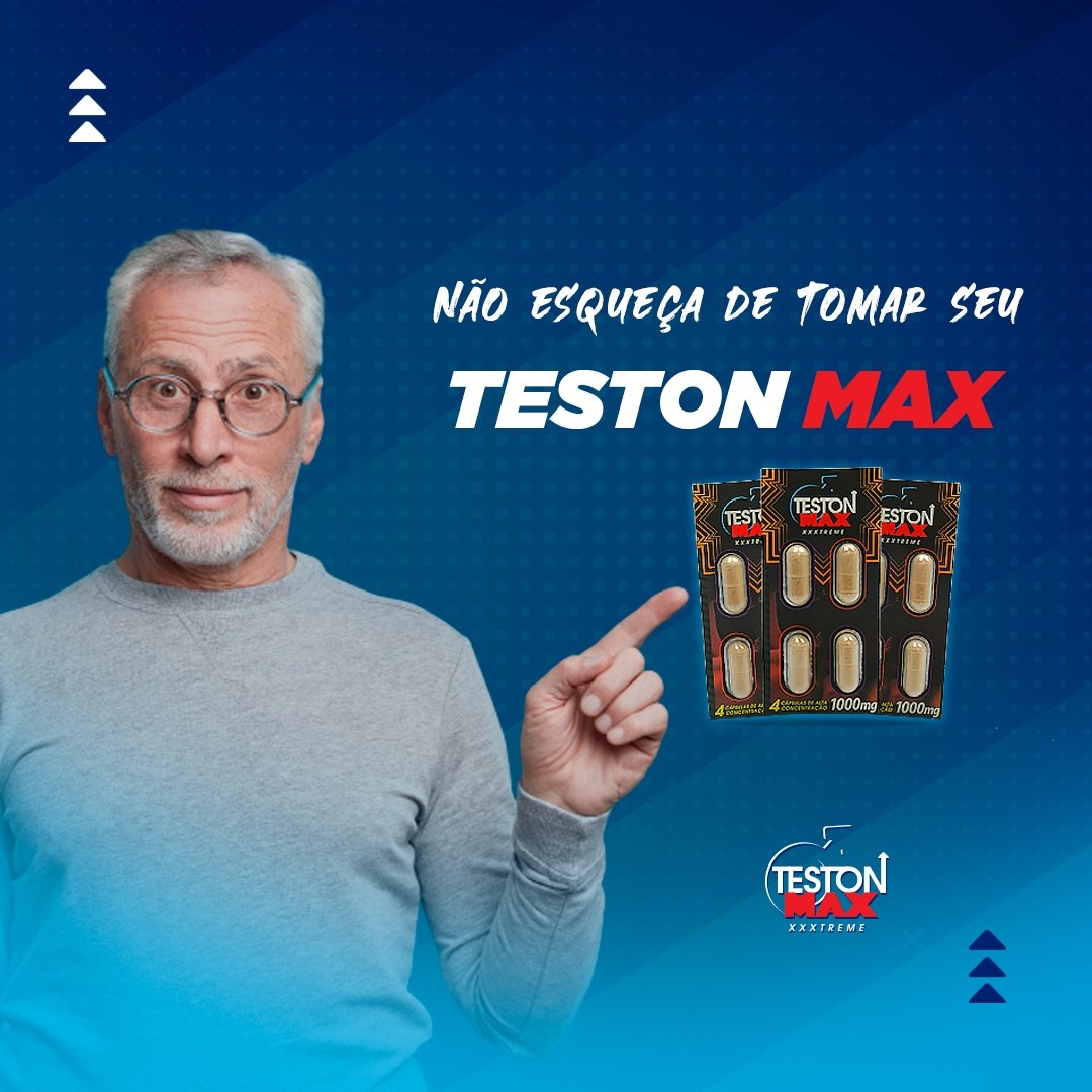 Teston Max Xtreme 4 cápsulas 1000mg - FarmaViver - Farmácia Online 24 horas