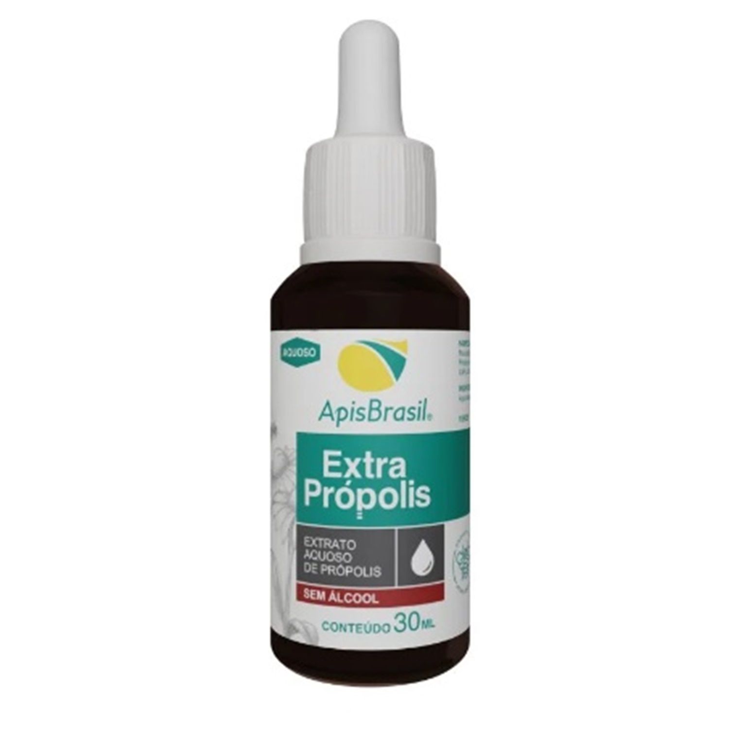 Extrato de Propolis Aquoso Sem Alcool 30ml - Apis Brasil - FarmaViver ...