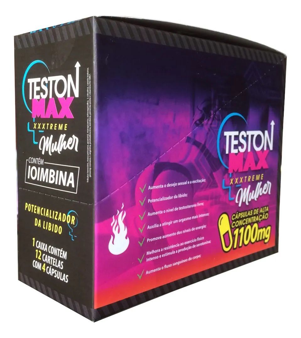 TESTON MAX XTREME MULHER 4 CAPSULAS 1000MG - FarmaViver - Farmácia ...
