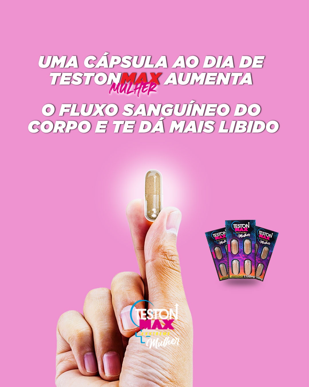 TESTON MAX XTREME MULHER 4 CAPSULAS 1000MG - FarmaViver - Farmácia ...