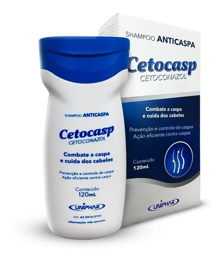 CETOCASP SHAMPOO CETOCONAZOL 120ML - FarmaViver - Farmácia Online 24 horas