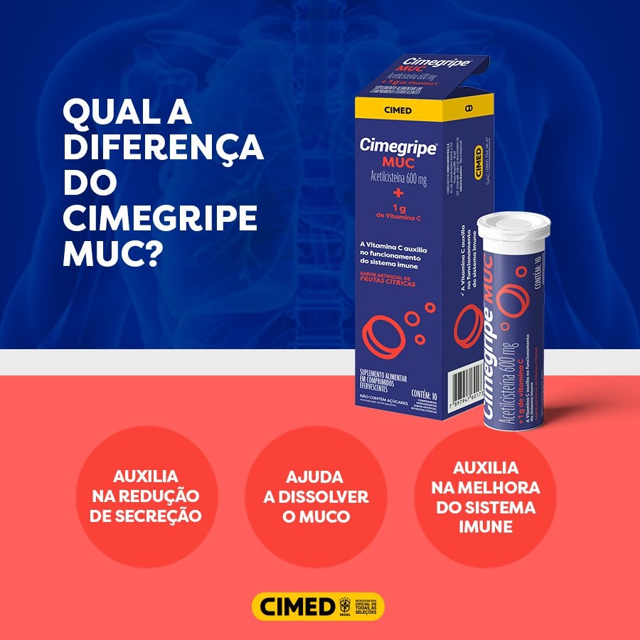CIMEGRIPE MUC VITC + ACETILCISTEINA 10CPR EFERV - FarmaViver - Farmácia ...