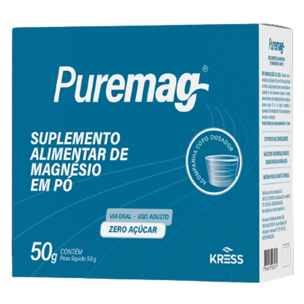 PUREMAG CLORETO DE MAGNESIO PA 60CPR - FarmaViver - Farmácia Online 24 ...