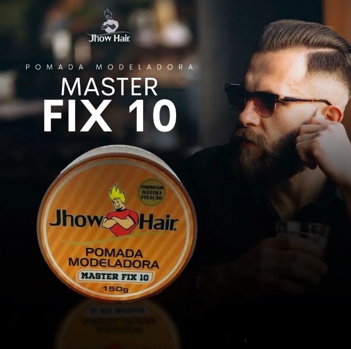 POMADA JHOW HAIR MASTER FIX 10 WAX 150G - FarmaViver - Farmácia Online 24 horas