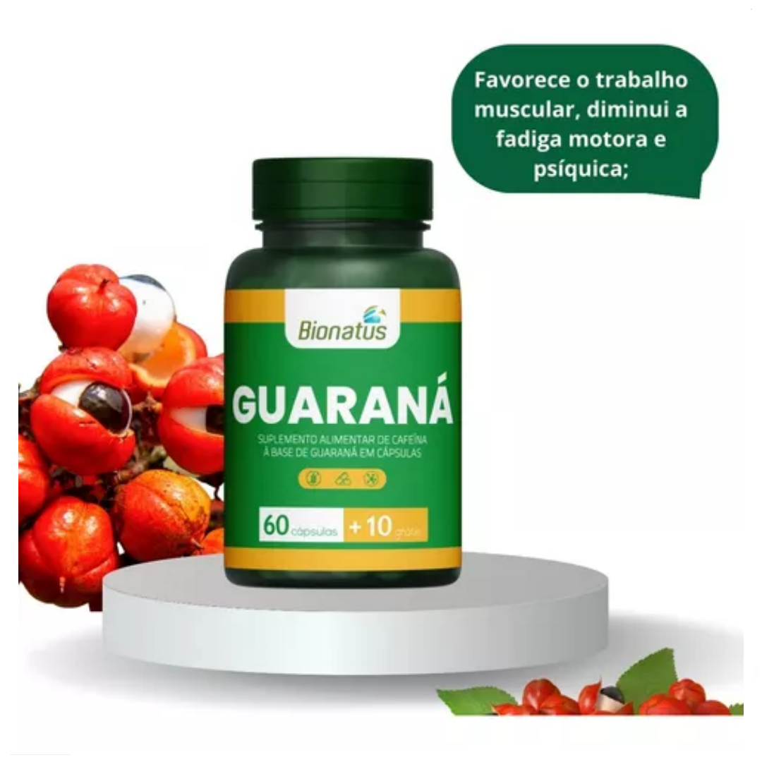 GUARANA GRENN ENERGETICO NATURAL PODEROSO 70CPS BIONATUS - FarmaViver ...