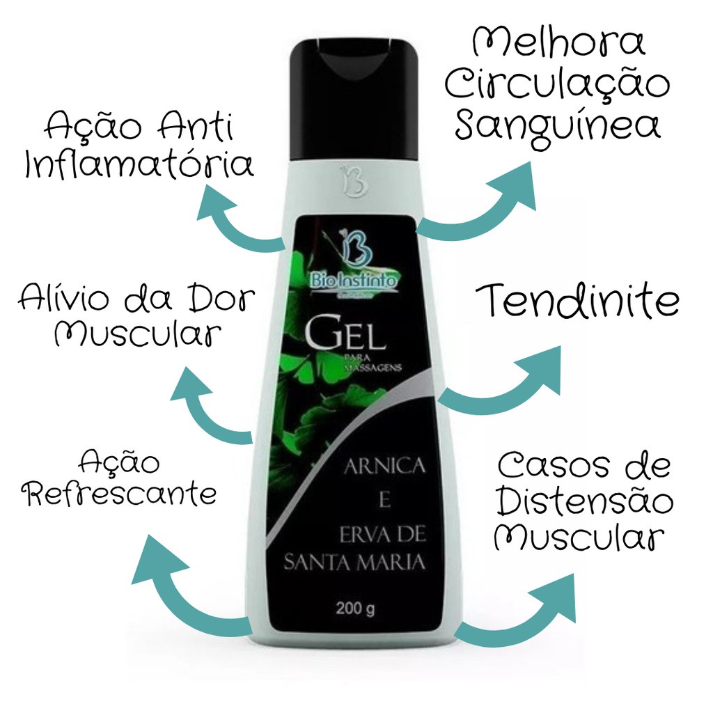 BIO INSTINTO GEL ARNICA E ERVA DE SANTA MARIA 200G - FarmaViver ...