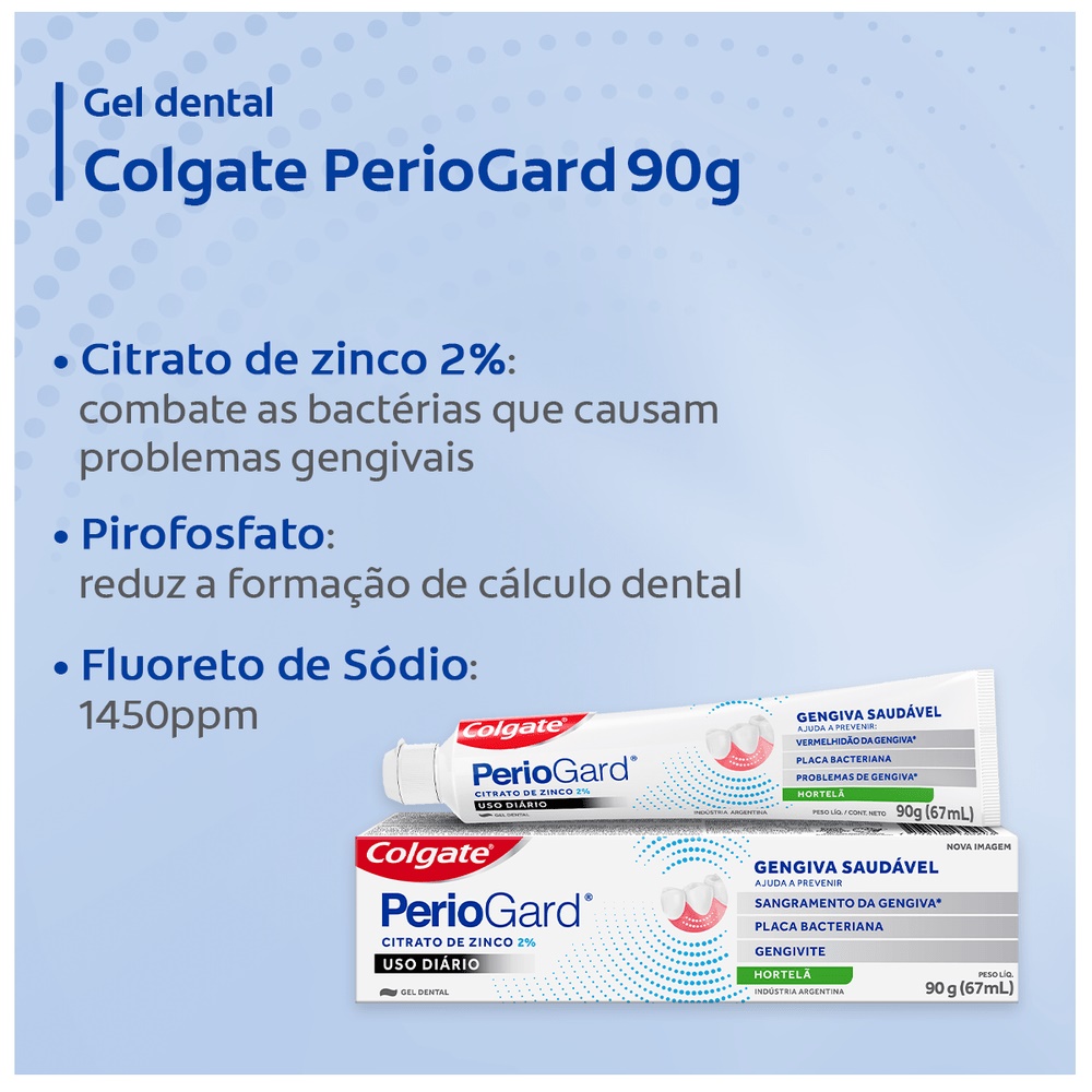 PERIOGARD CREME DENTAL COLGATE CITRATO DE ZINCO 60g - FarmaViver ...