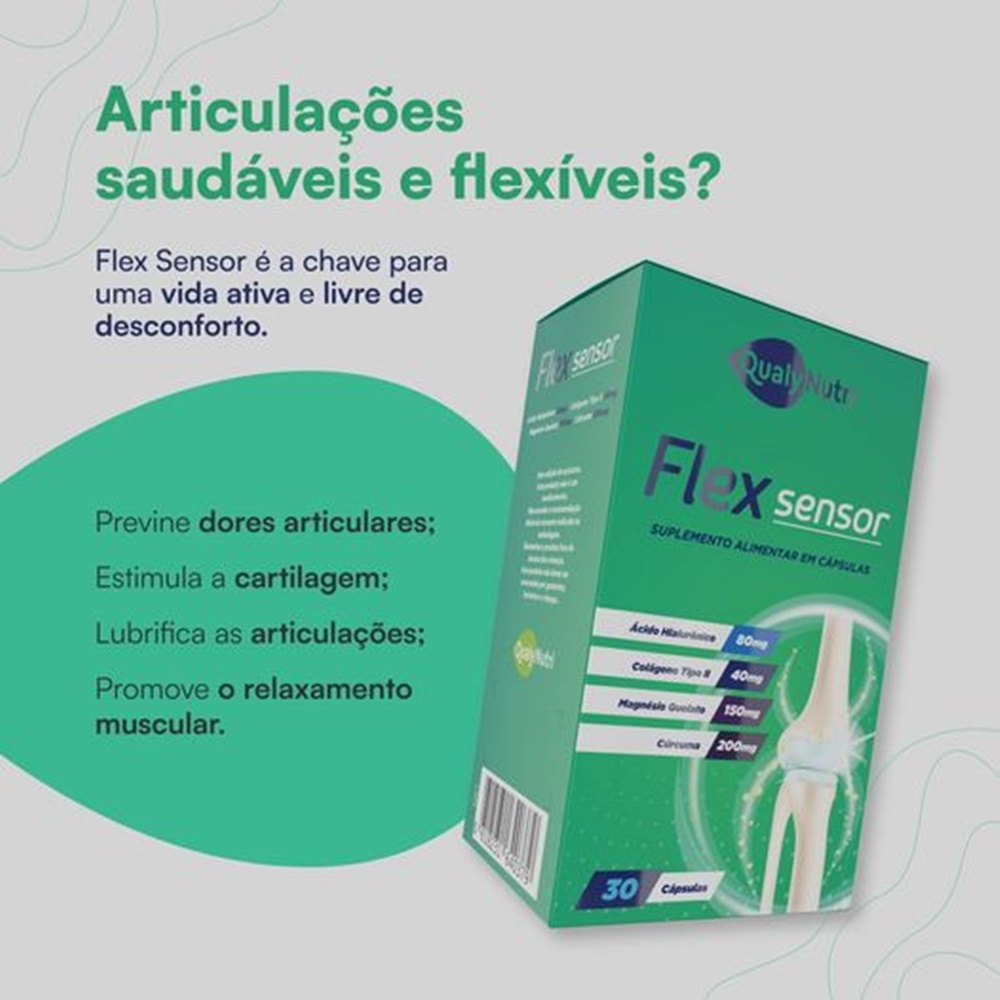 QUALYNUTRI FLEX SENSOR 500MG 30CAPS - FarmaViver - Farmácia Online 24 horas