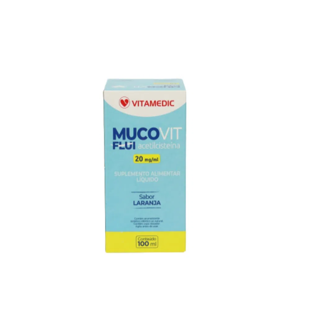 Xarope Expectorante Mucovit Flui Laranja Vitamedic 100ml - FarmaViver ...