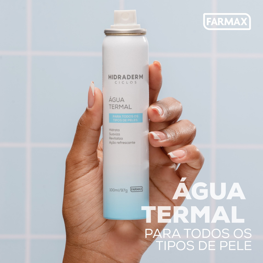 AGUA THERMAL FARMAX HIDRADERM CICLOS 100ML - FarmaViver - Farmácia ...