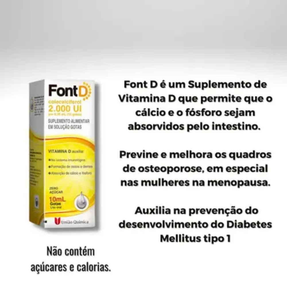 VITAMINA D - FONT D 2.000UI GOTAS 20ML - FarmaViver - Farmácia Online ...