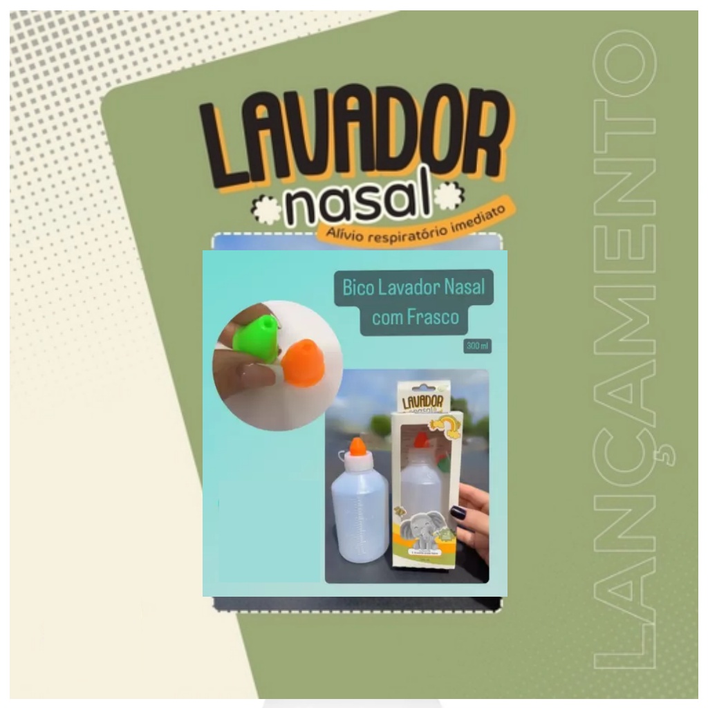 LAVADOR NASAL 300ML MANUAL COM 2 BICOS - FarmaViver - Farmácia Online 24 horas